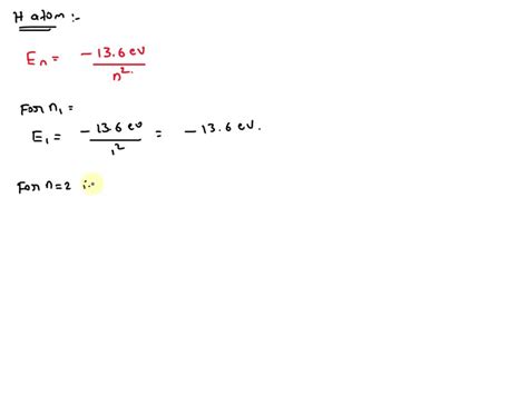 Solved Calculate I First Excitation Energy Of The Electron In The