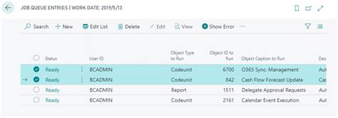 View Button Cannot Open Highlight Record On Job Queue Entries Card Page · Issue 5583