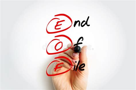 eof end of file is a condition in a computer operating system where