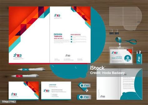 디지털 기술 회사에 대 한 기업 비즈니스 디자인 폴더 템플릿입니다 문구의 요소 사람들 커뮤니티 친구 프리젠 테이션 비즈니스 작업 프로모션 블루 레드 개체 그룹에 대한 스톡