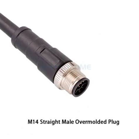 M14 Straight Female Overmolded Plug Handsome Cable
