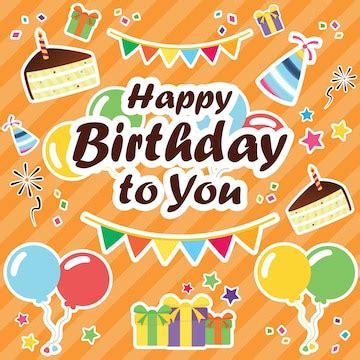 Premium Vector Lets Celebrate Banner Happy Birthday Banner Party