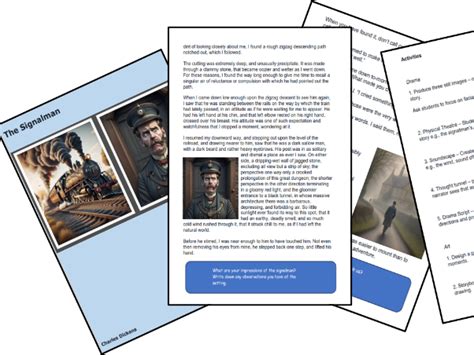 The Signalman Easy To Read Teaching Resources