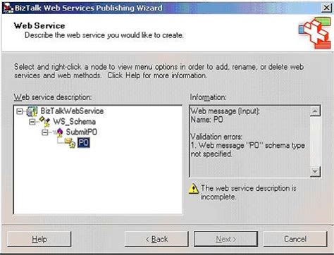 Publishing Schema As Web Service In Biztalk 2004 Codeguru