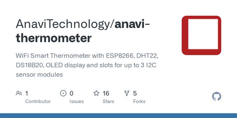 Github Anavitechnologyanavi Thermometer Wifi Smart Thermometer With Esp8266 Dht22 Ds18b20