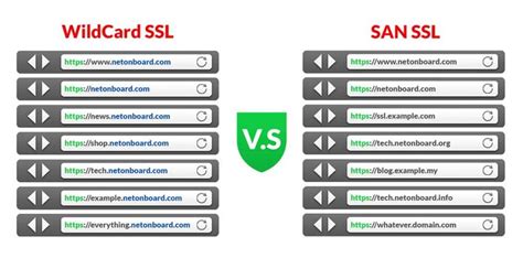 The Difference Between Wildcard SSL Multi Domain SAN SSL Certificate Tech Netonboard Com