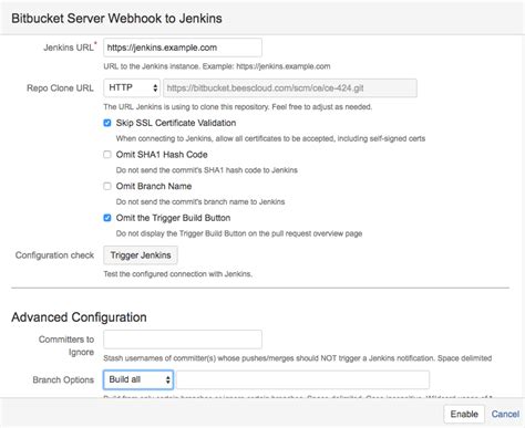How To Trigger Non Multibranch Jobs From Bitbucket Server