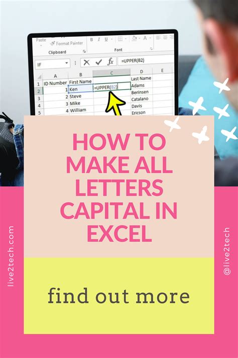 How To Make All Words Capital Letters In Excel Design Talk