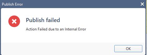 Publishing Changes Publish Failed Action Failed Check Point CheckMates