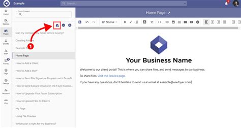How To Create A Custom Home Page For Your Client Portal Foyer