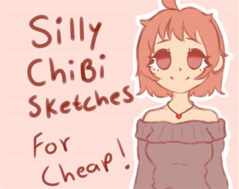 Silly Chibi Sketches For A Cheap Price Commissions Valentines T Etsy