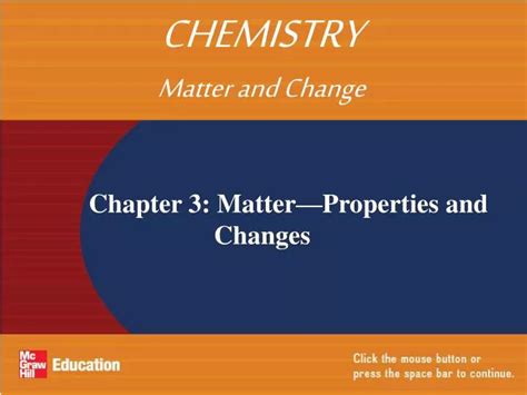 PPT Chapter 3 MatterProperties And Changes PowerPoint Presentation ID 6681955