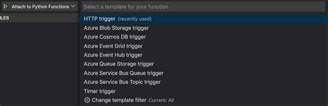 Not Showing Templates From Bundle Version 130 · Issue 2193 · Microsoftvscode Azurefunctions