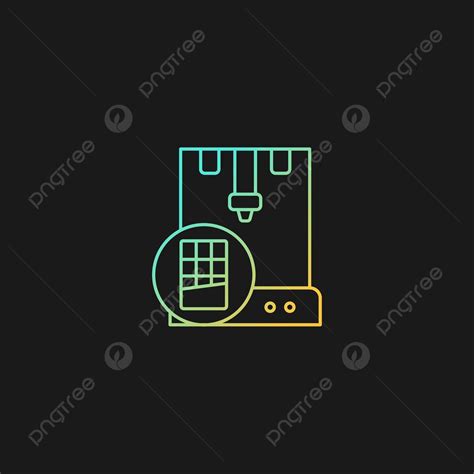 Gradient Vector Icon Of Chocolate Printed In 3d For A Dark Theme Vector Model Night Nightmode
