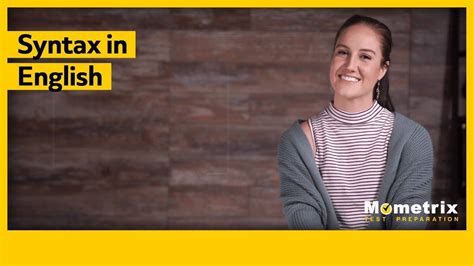 Syntax In English Understanding Word Order