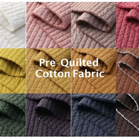 Double Sided Pre Quilted Fabric Etsy