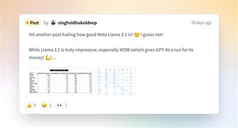 Singhsidhukuldeep On Hugging Face Yet Another Post Hailing How Good Meta Llama 3 1 Is I