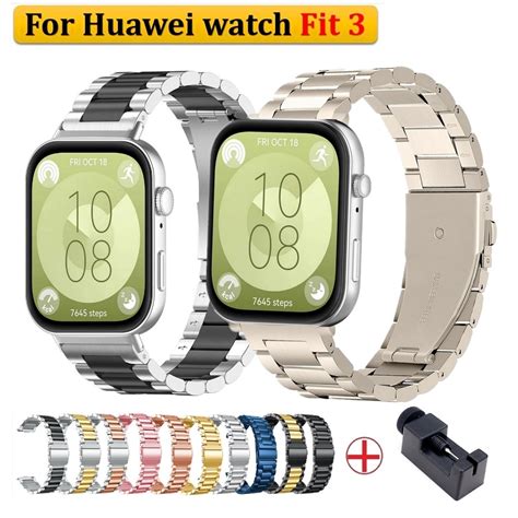 Classic Stainless Steel Huawei Watch Fit Strap Metal Bracelet Huawei Fit Strap Replacement