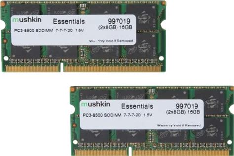 Оперативна пам ять Mushkin Ddr3 1600 16384mb Pc3 12800 Kit Of 2x8192 Essentials B00hohsqvm