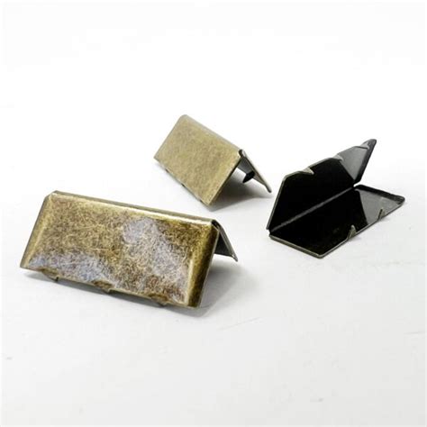 Bc25 Ab 25mm Belt Strap Crimp Ends Antique Brass