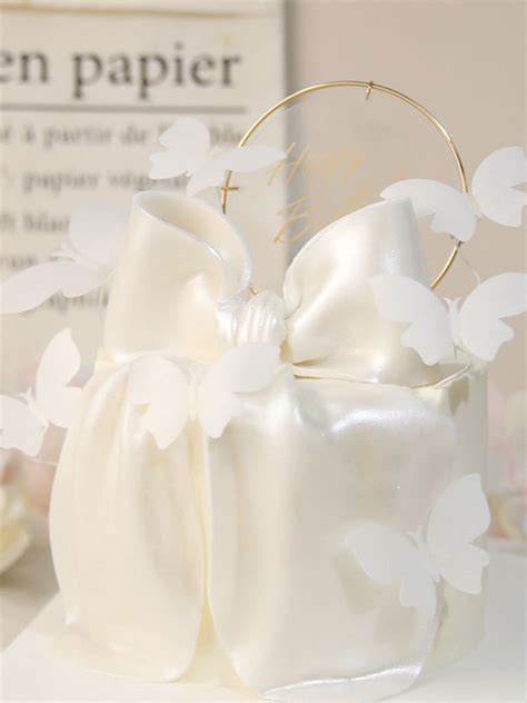 3 5 50 парчета Пеперуда във формата на цвете Декорация за печене на торта Лепяща годна за