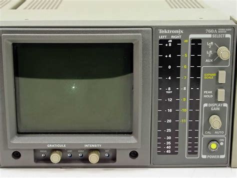 Tektronix Waveform Vector Monitor Stereo Audio Monitor 1745a 760a