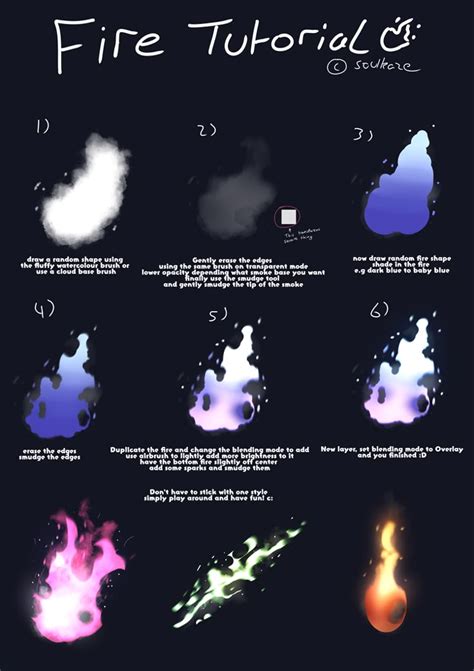 Drawingden Drawing Fire Tutorial By XSOULKAZEx Digital Painting Tutorials Digital Art