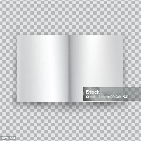책 또는 잡지 빈 페이지를 엽니다 벡터 고립 된 3d 수직 카탈로그 브로셔 또는 빈 페이지와 소책자 모의 광고 그림자에 대한