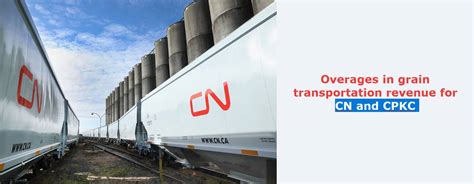 Overages In Grain Transportation Revenue For Cn And Cpkc Caar