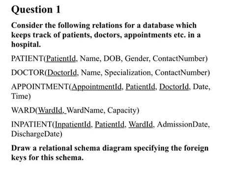 Solved Consider The Following Relations For A Database Which