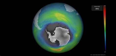 Esa 3d Rendering Of The Ozone Hole Evolution In 2022