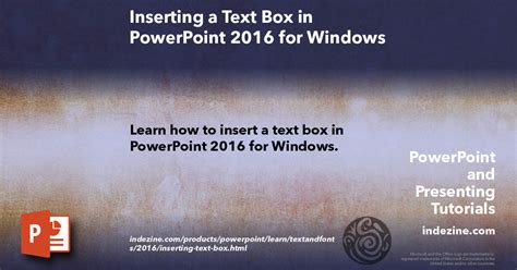 Inserting A Text Box In PowerPoint For Windows