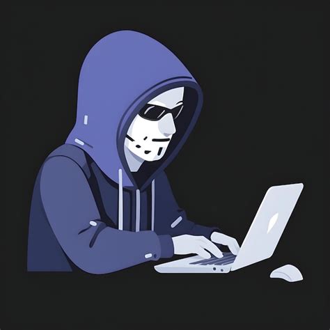 Premium Photo Hacker Symbol Graphic Flat Hacker Icon Cybersecurity