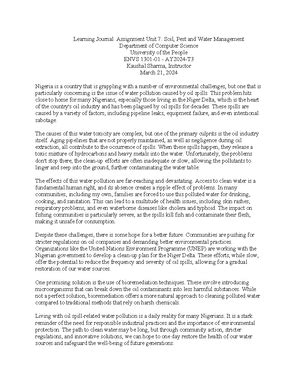 Learning Journal Assignment Unit 3 Relational Database Design