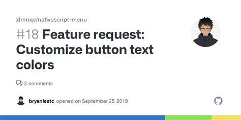 feature request customize button text colors · issue 18 · xlmnxp