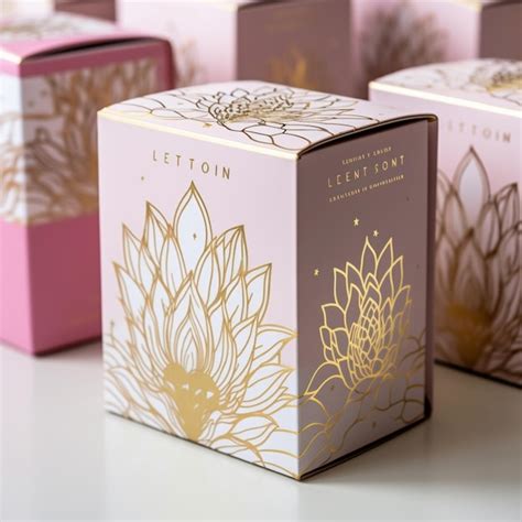 Premium Photo Generative Ai Photo Packaging Pattern Design Lotus