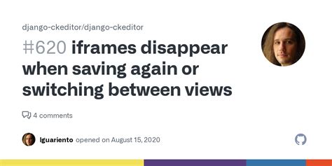Iframes Disappear When Saving Again Or Switching Between Views Issue