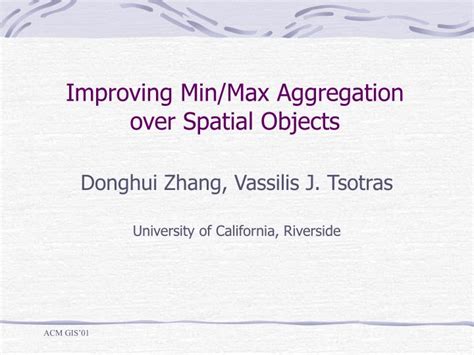Ppt Efficient Spatial Object Aggregation Strategies Powerpoint
