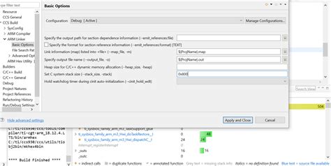 Ccsmsp432p401r How To Increase Stack Size Of The Rtos Application