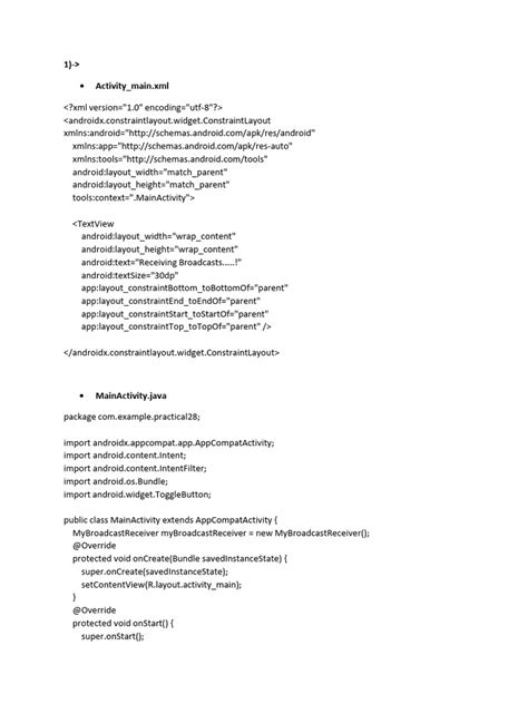 1 Activity Main Xml Pdf Android Operating System System Software