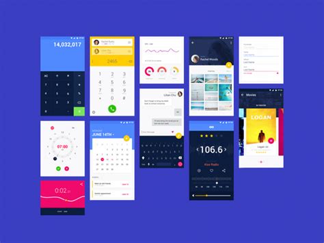 Adobe XD Android UI Kits Adobe XD Elements