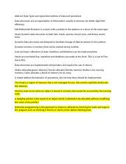 CS Exam Study Docx Abstract Data Types Are Logical Descriptions Of Data And Operations Data