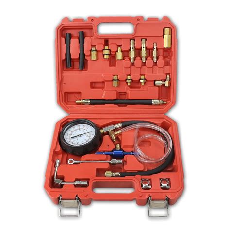 Dkwoeshg Fuel Pressure Tester Kit With Gauge 0 140 Psi Injection Pump