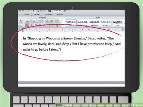 How To Quote And Cite A Poem In An Essay Using Mla Format
