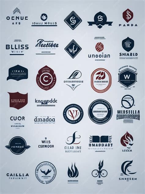 Conjunto De Logotipos Colección De Ideas De Marca Moderna Y Creativa Para Empresas Comerciales
