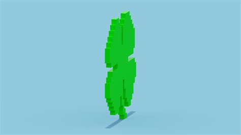 3d Pixel Clover Model Turbosquid 2042919