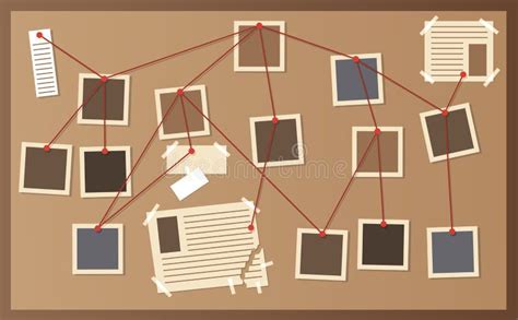 Detective Office Interior Element Wall Board Wits And Deduction System Crime And Criminal