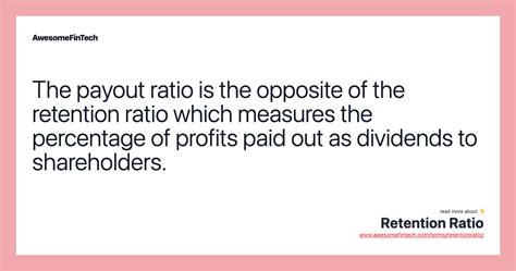 Retention Ratio Awesomefintech Blog