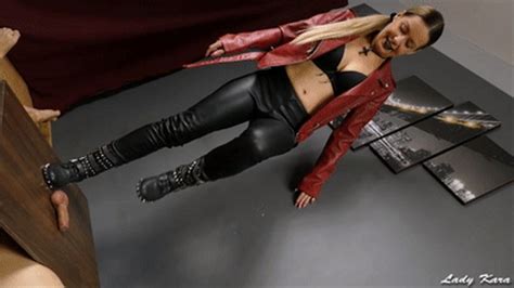 Slippy And Sticky D Beneath My Boots With Spikes HD Lady Kara Clips Sale