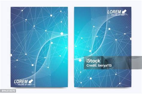 현대 벡터 템플릿 안내 책자 전단지 전단지 광고 표지 카탈로그 잡지 또는 연례 보고서 비즈니스 과학 의학 디자인입니다 과학 인공 두뇌 점입니다 라인 총입니다 카드 표면 0